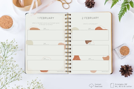 One Line A Day Journal A Sentence A Day Diary Undated Memory - Etsy