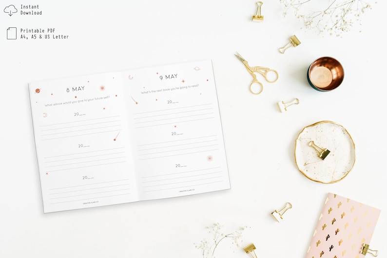 One Line a Day A Sentence a Day Printable Journal Ultimate - Etsy