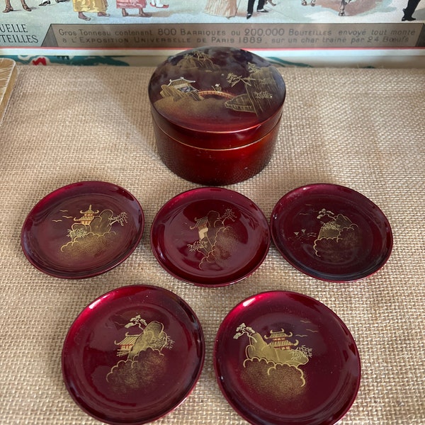 Lacquer Coasters - Etsy