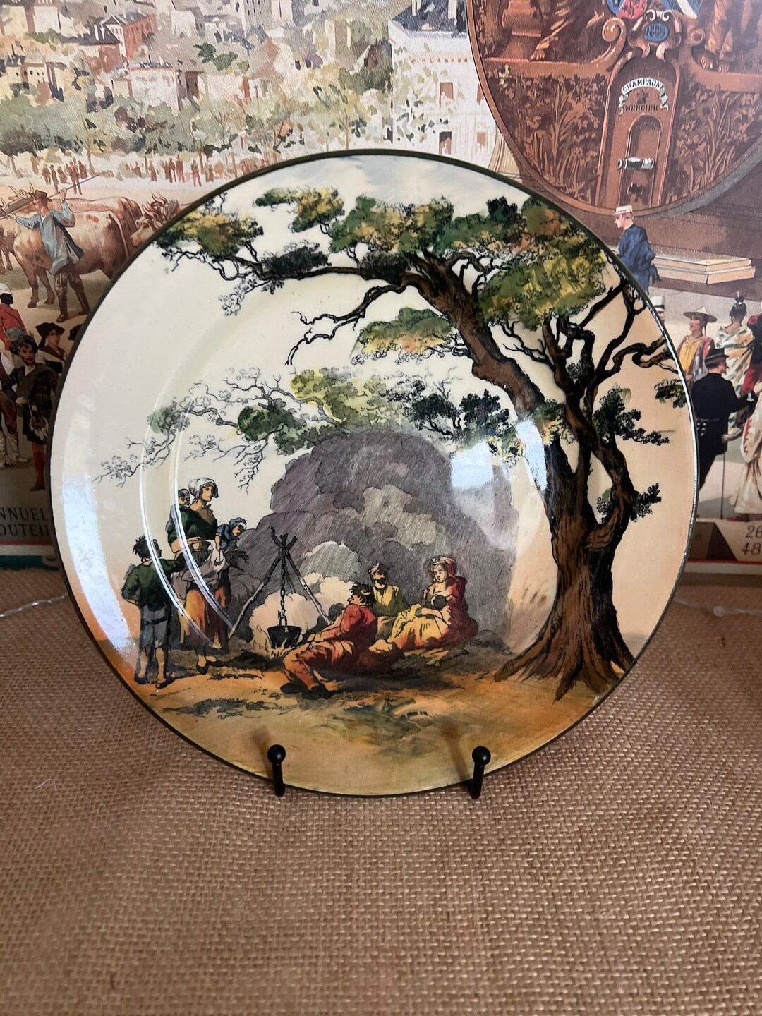 A 1930s Beautiful Very Rare Collectible the Gypsies English Old Scenes ...