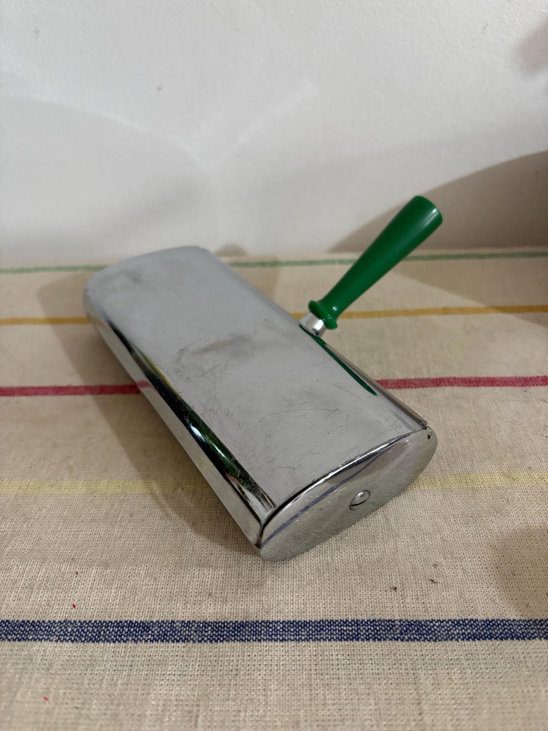 A Beautiful Antique French Chrome Plated Table Crumb Brush Sweeper With ...