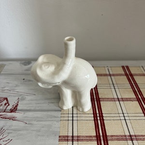 A Really Cute Rare Vintage White Ironstone Elephant Pie Funnel by ...