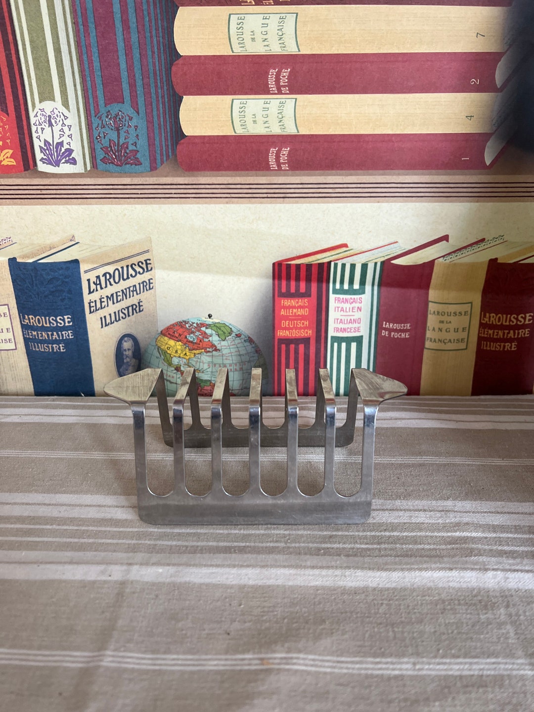 A Retro Vintage Six Slice Stainless Steel Toast Rack - Etsy