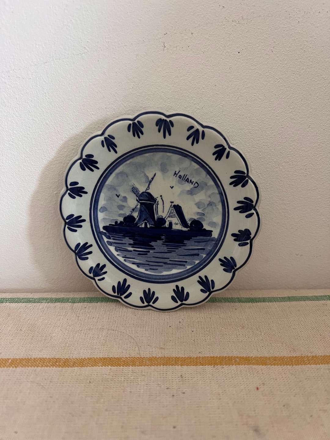 A Beautiful Delft Blue Dutch Holland China Hand Painted Blue and White ...