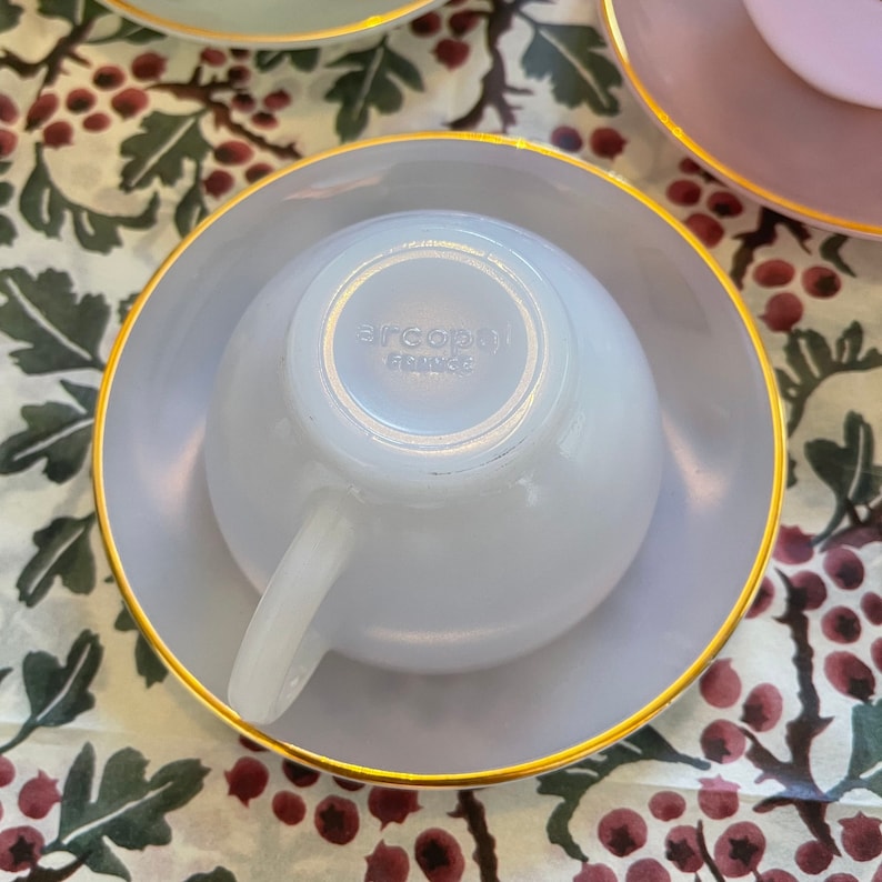 An Original 1950s Vintage Arcopal Harlequin Tea Set Comprising - Etsy