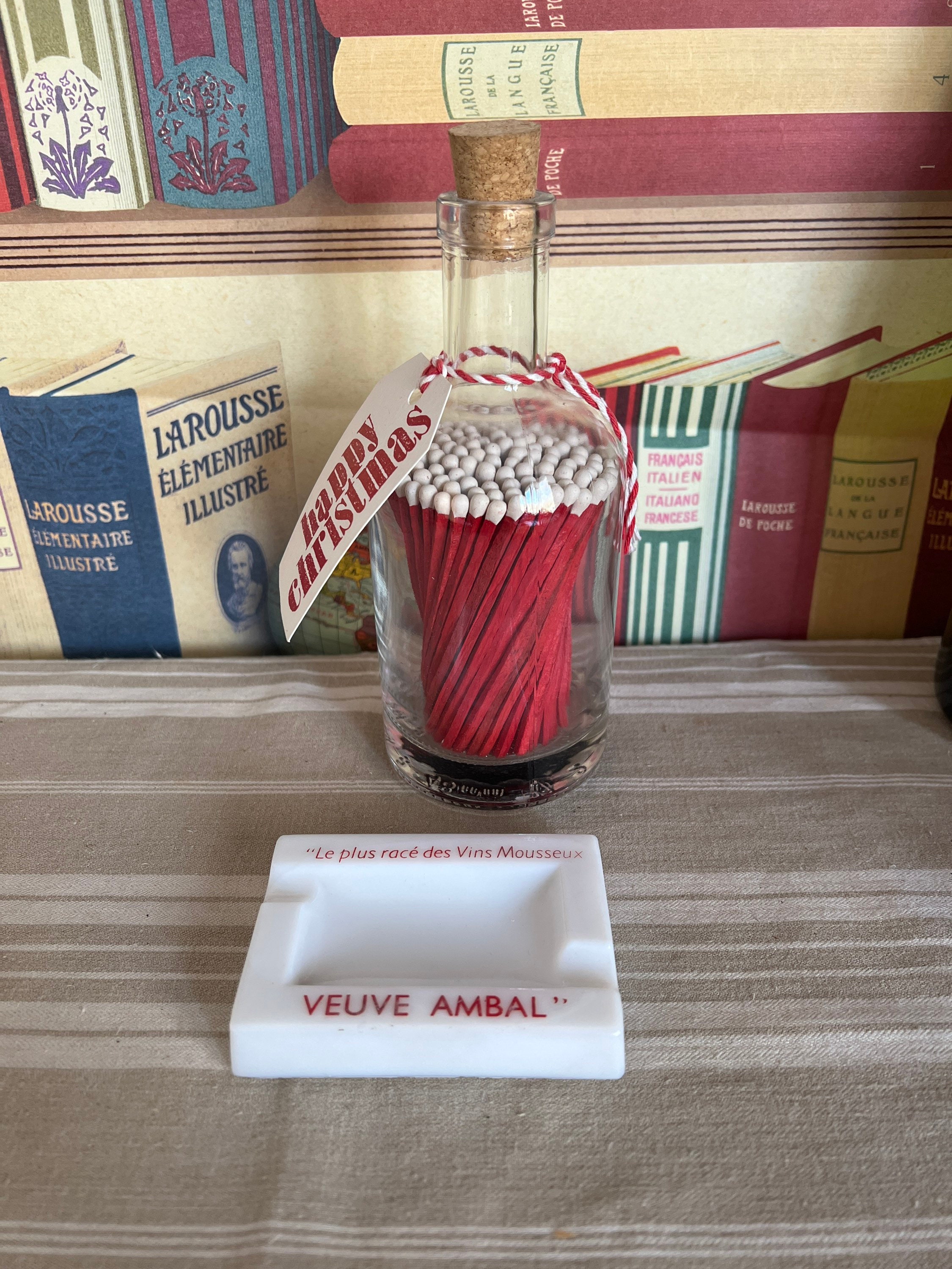 An Iconic Retro French White Opalex Glass Advertising Ashtray for Veuve ...