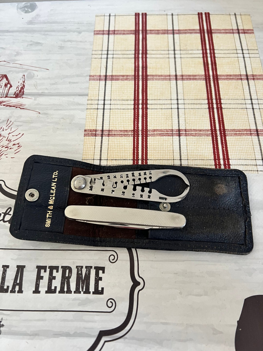 Vintage Ibberson Pocket Wire Gauge Set With Pen Tool in Leather Pouch ...