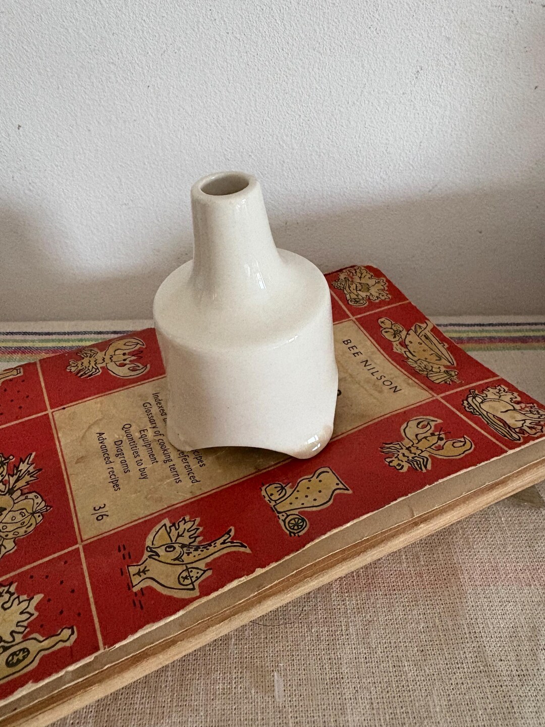 A Well Used Antique Stoneware White Pie Funnel. Perfect for Making the ...