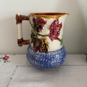 A Superb 1900's Aesthetic Movement Majolica Jug Possibly Samuel Lear - Etsy