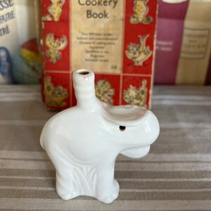 A Really Cute Rare Vintage White Ironstone Elephant Pie Funnel by ...