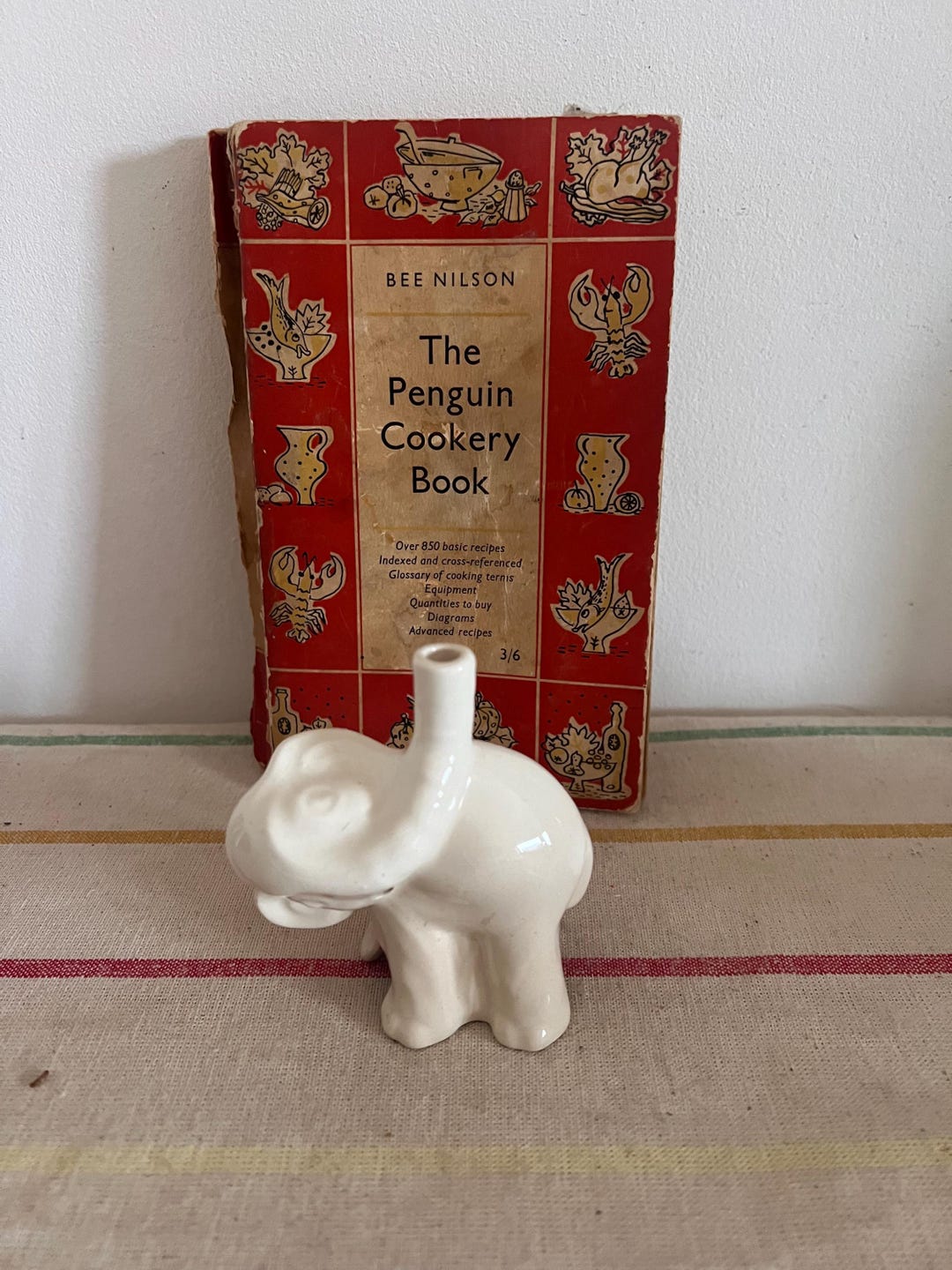 A Really Cute Rare Vintage White Ironstone Elephant Pie Funnel by ...