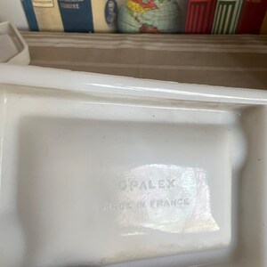 An Iconic Retro French White Opalex Glass Advertising Ashtray for Veuve ...