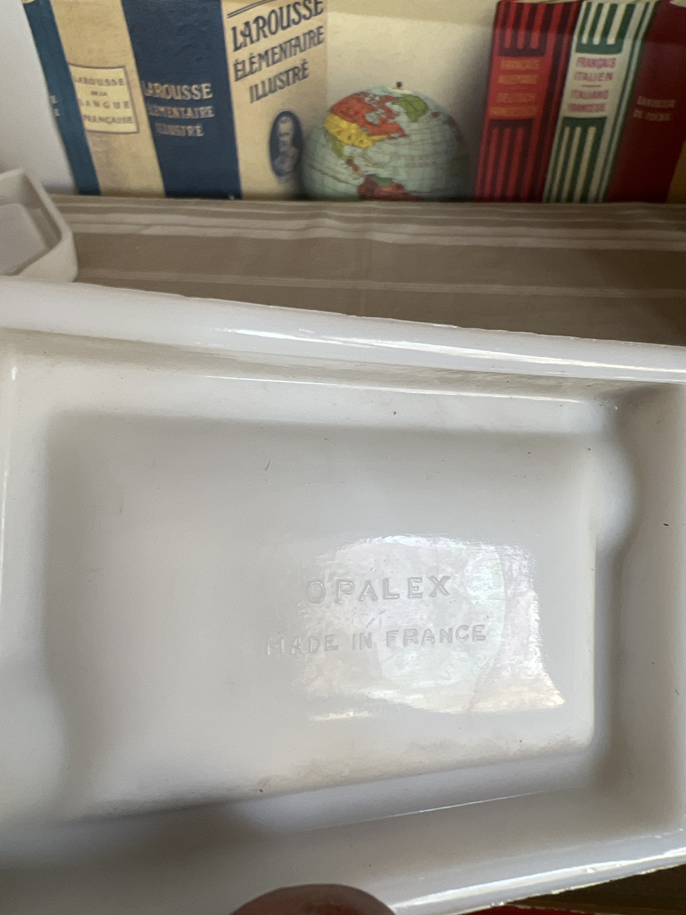 An Iconic Retro French White Opalex Glass Advertising Ashtray for Veuve ...