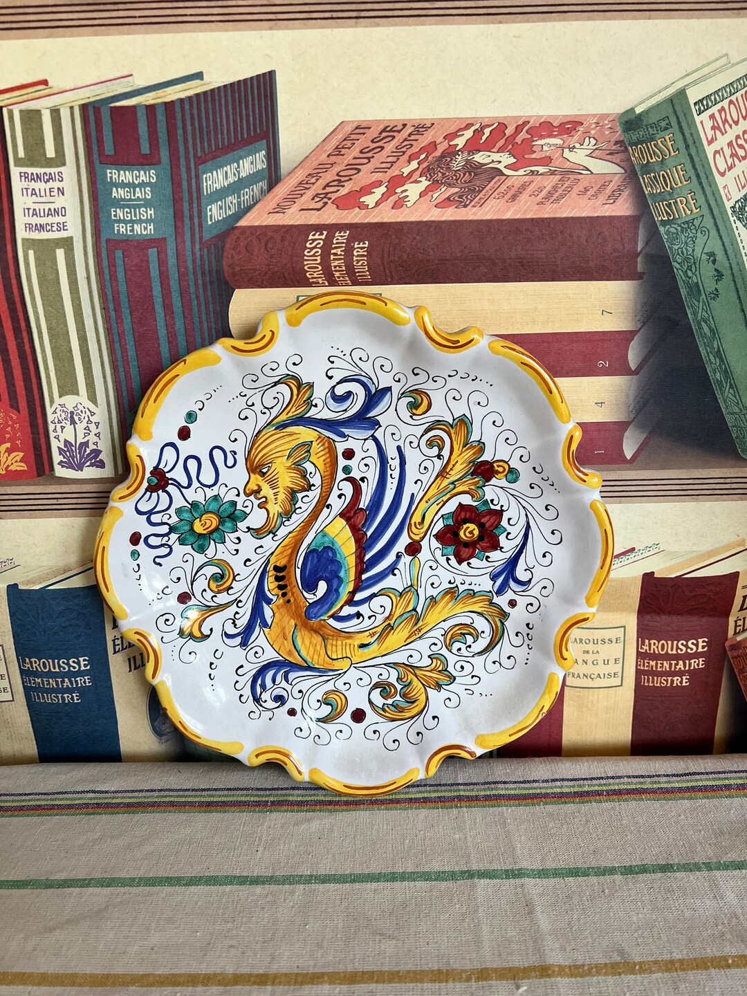 Beautiful Vintage Hand Painted Majolica Raffaelesco Labor Deruta Hand ...