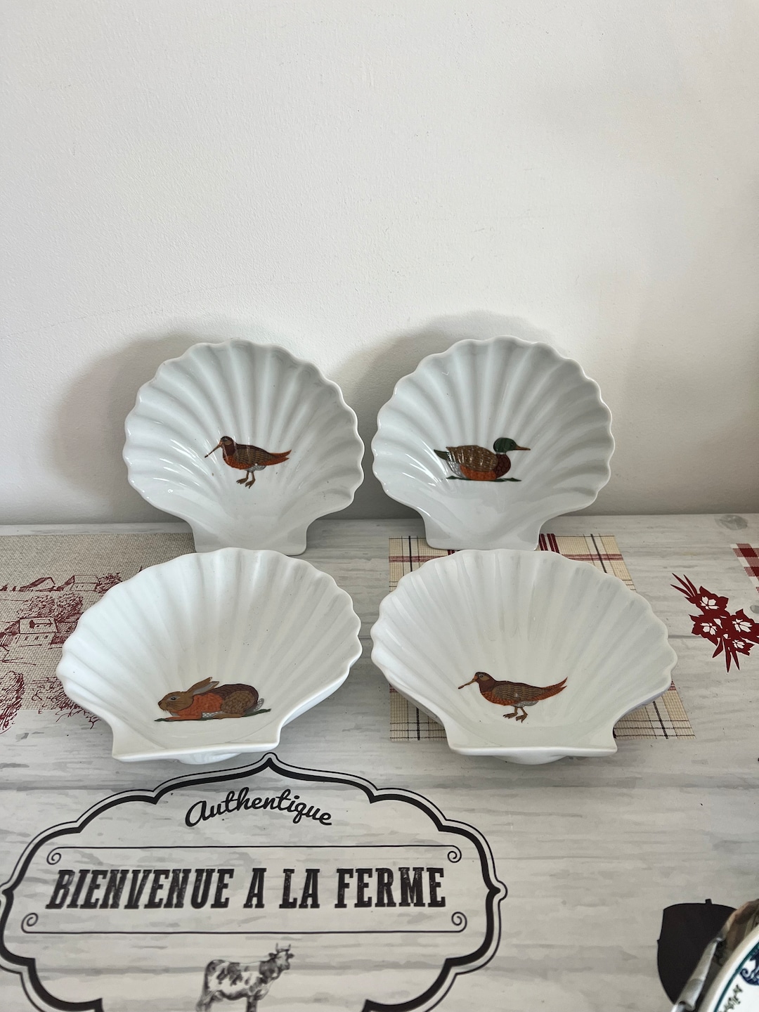 A Set of Four CNP Farmyard Animal Design Versatile White Porcelain ...