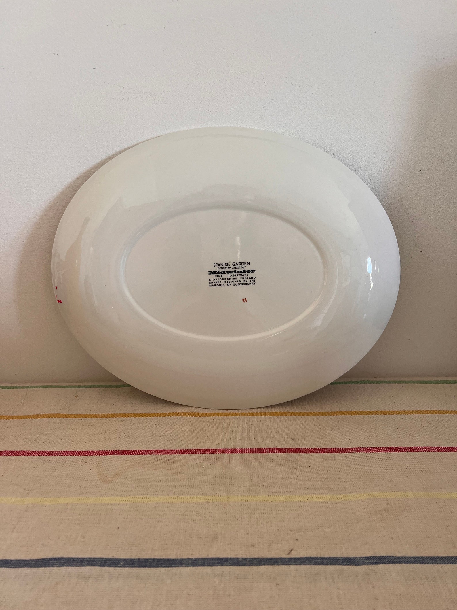 A Jessie Tait Midwinter Spanish Garden Pattern Staffordshire 12" Width ...