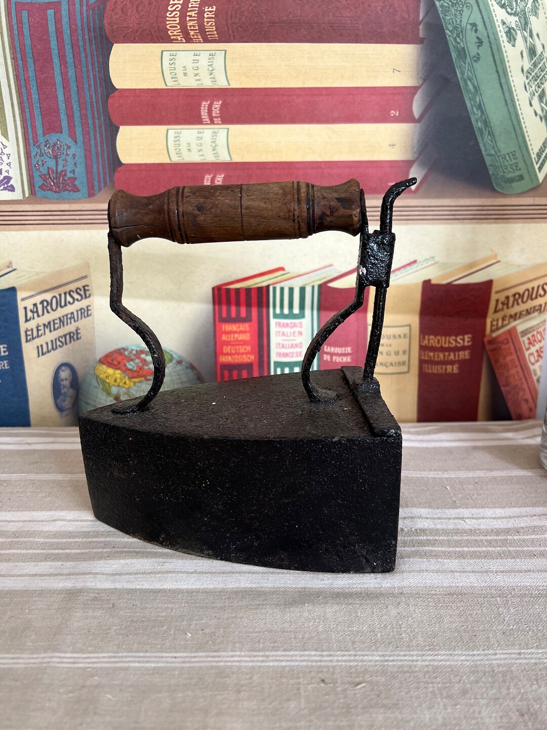 A Lovely British Victorian Era Cast Iron Antique Iron, Ideal for Use as ...