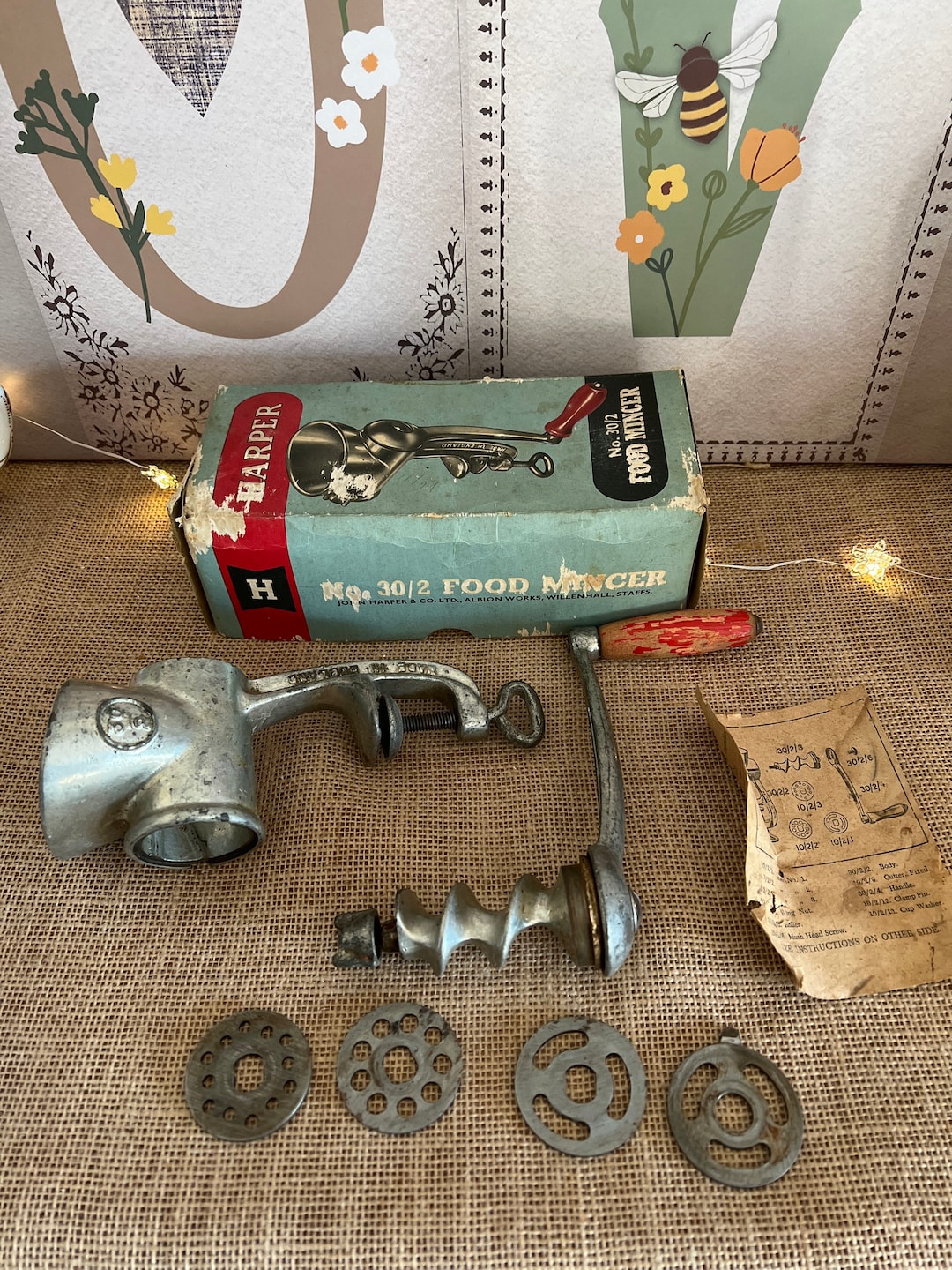 An Original Harper Food Mincer No 30/2 in Original Box - Etsy