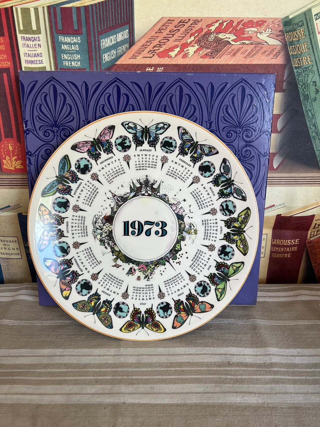 A Boxed Wedgwood 1973 Collector Plate Called the Bountiful - Etsy