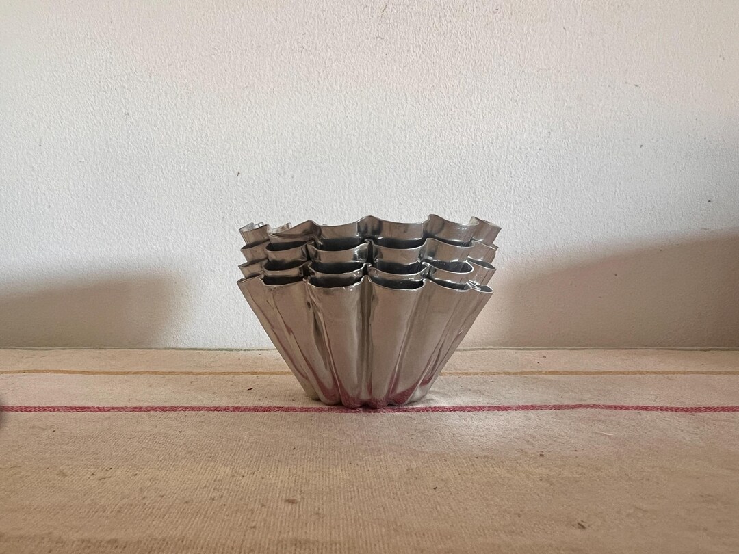 Set of Four French Tart Metal Fluted Cases to Make Lovely Individual ...