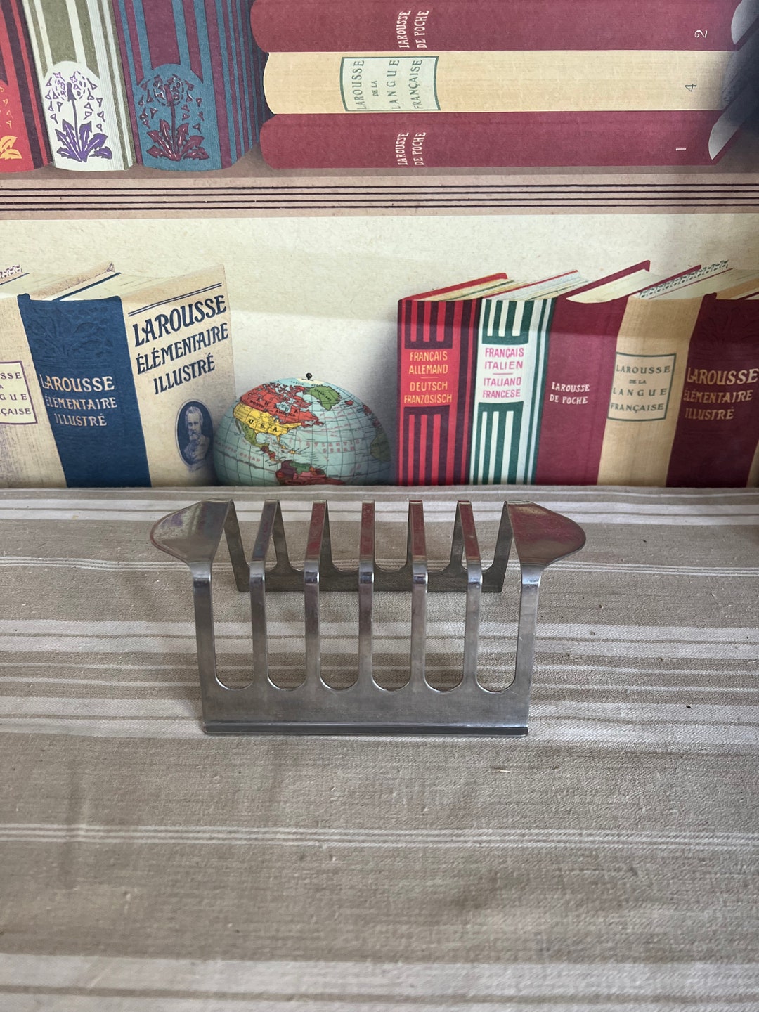 A Retro Vintage Six Slice Stainless Steel Toast Rack - Etsy