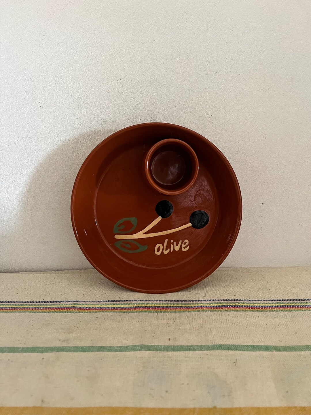 A Generous Sized Siaki Vintage Rustic Glazed Terracotta Clay Dish for ...