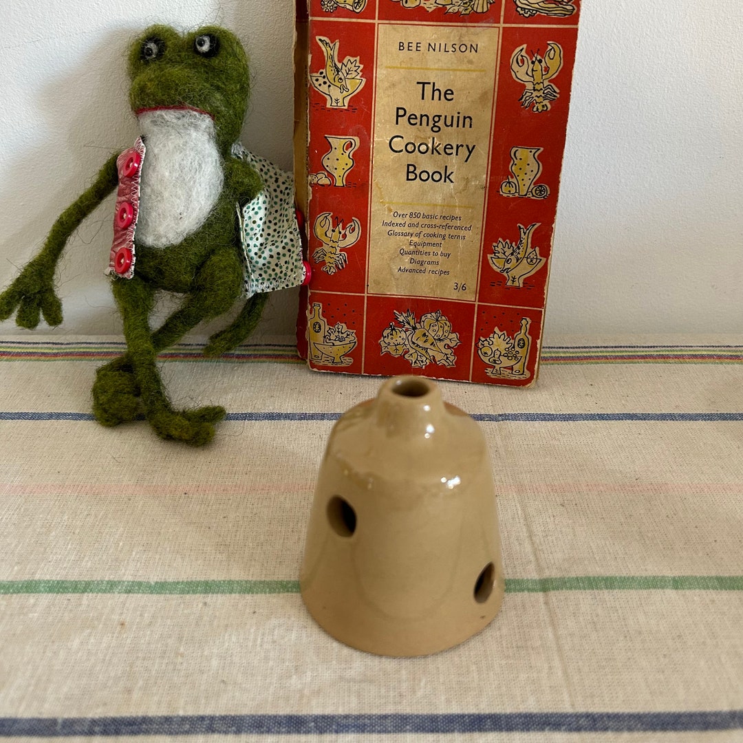 A Collectible Larger Size Beige Stoneware Pie Funnel in Perfect ...