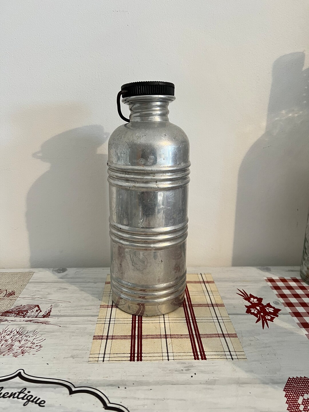 An Original Made in England Aluminium Water Bottle Canister With a ...