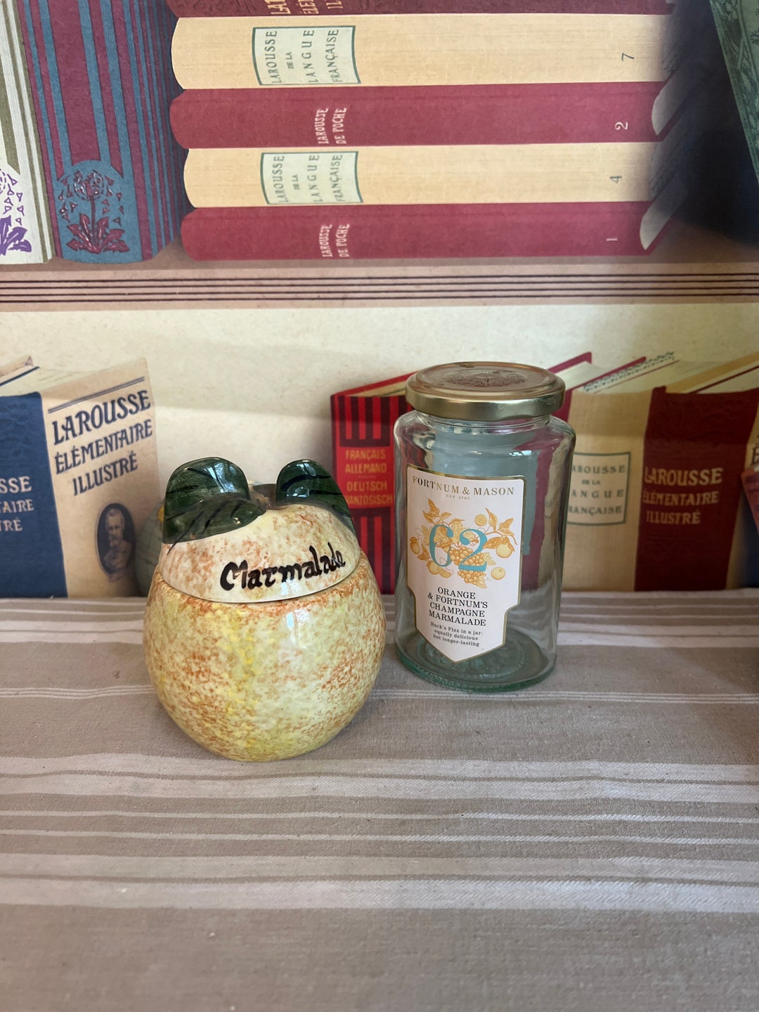 Ein schöner original Toni Raymond orangefarbener Marmeladentopf mit ...