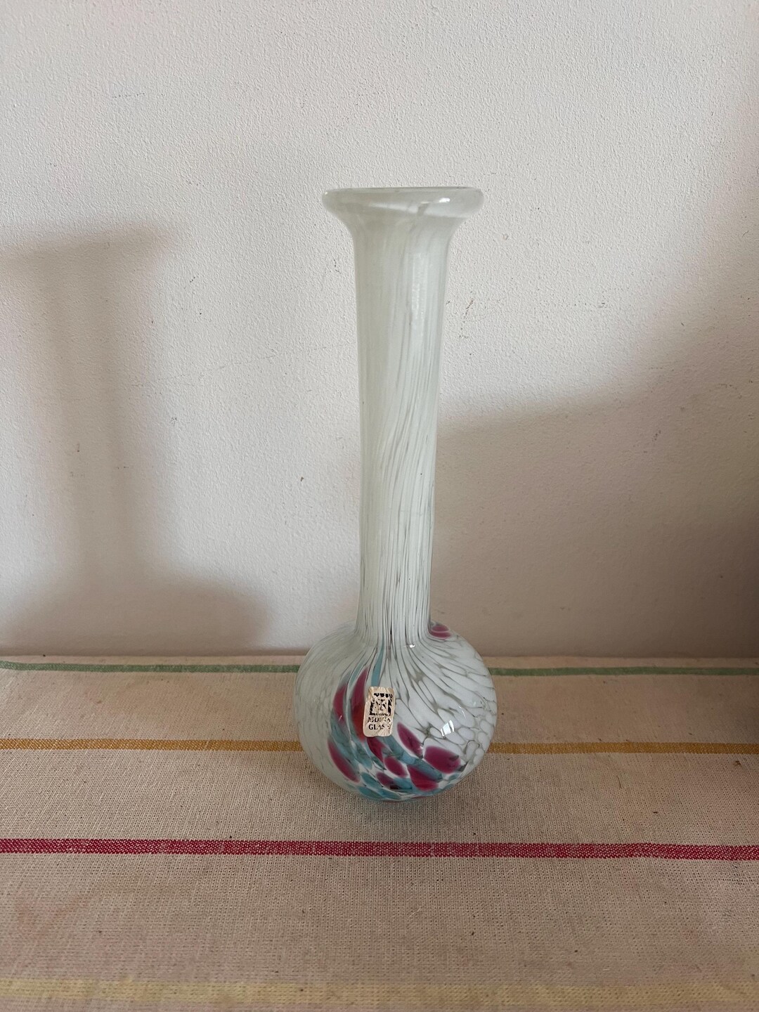 A Tall Beautiful Vintage Mdina Malta Hand Blown Swirl Glass Bud Vase - Etsy