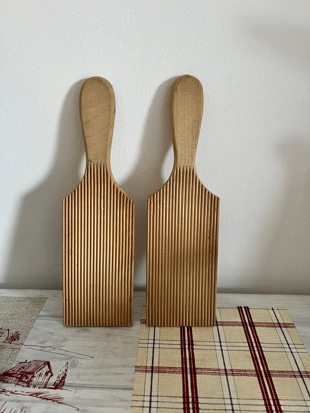 A Pair of Antique Wooden Butter Paddles for the Home Butter Maker or ...