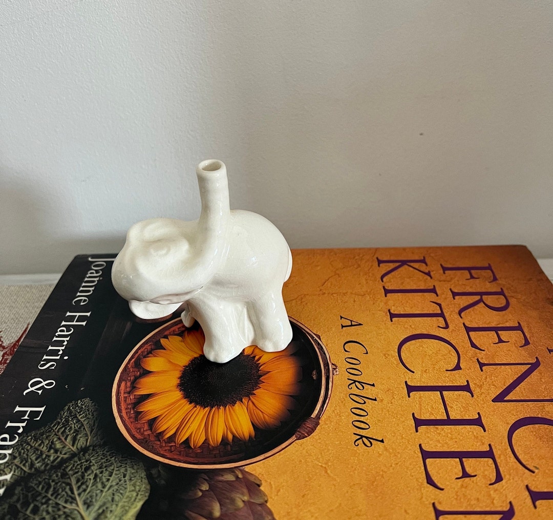 A Really Cute Rare Vintage White Ironstone Elephant Pie Funnel by ...