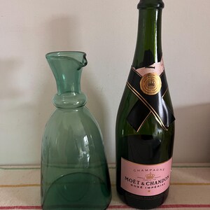 A Beautiful Dark Green Glass French Antique Wine Carafe With Stopper - Etsy