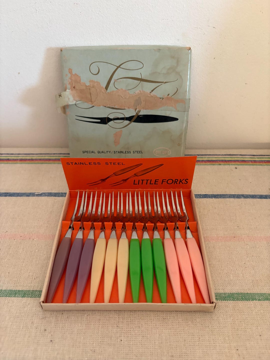 Set of 12 Vintage High Class Little Fork Stainless Steel Cocktail Forks ...