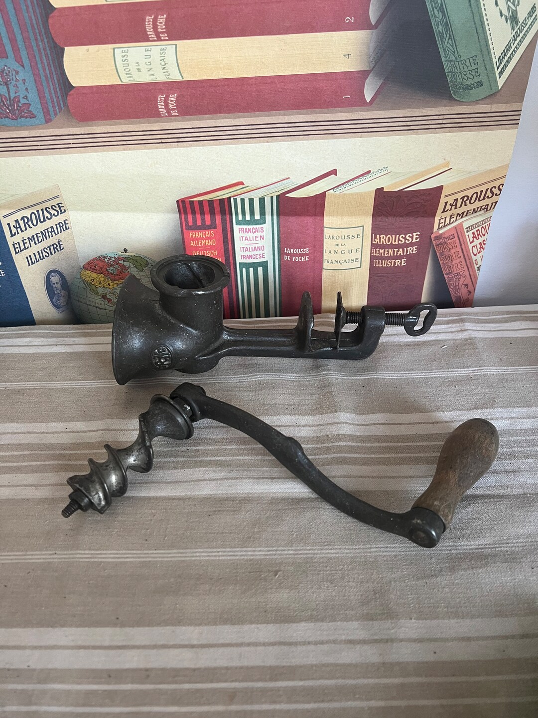 An Original Antique Spong 90 Cast Metal Coarse Meat Mincer Grinder With ...