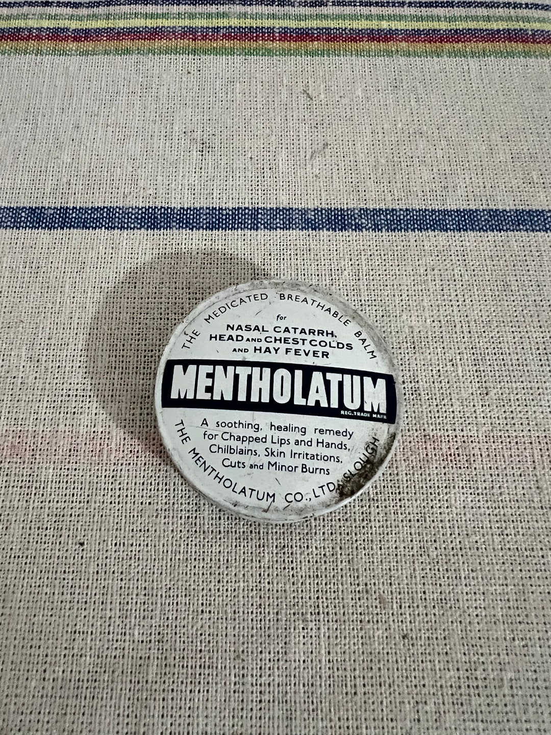 An Original Vintage Ww11920s the Mentholatum Co Slough Chest Rub Balm ...