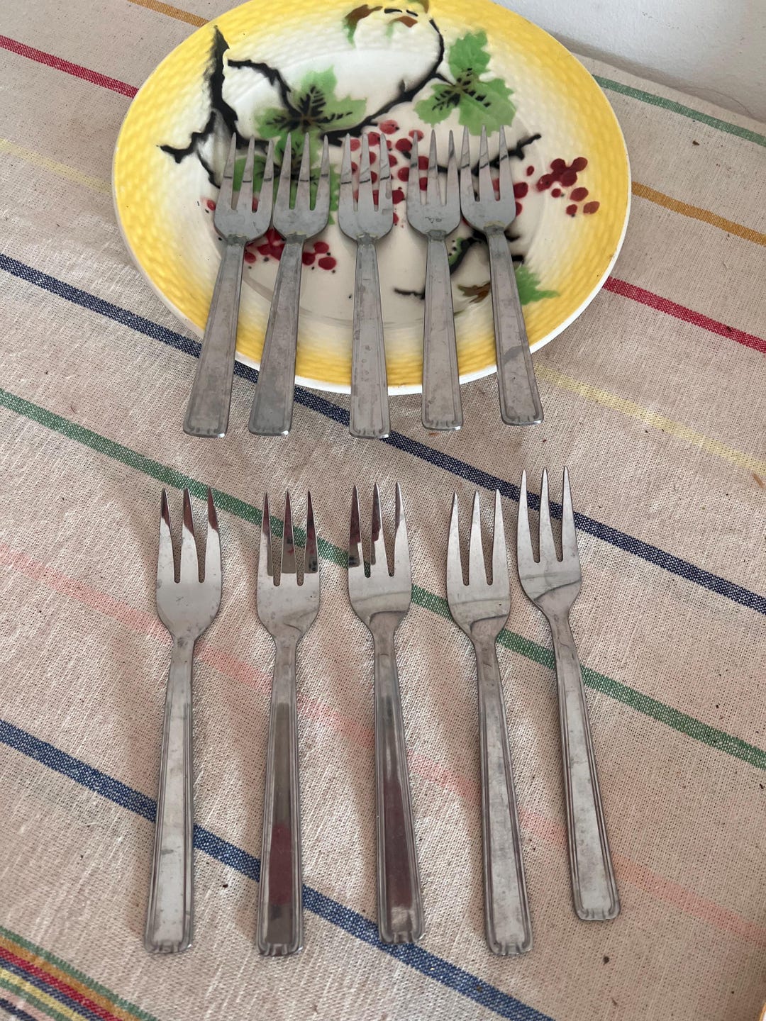 A Set of Traditional Set of 10 French Vintage Stainless Steel Pastry ...