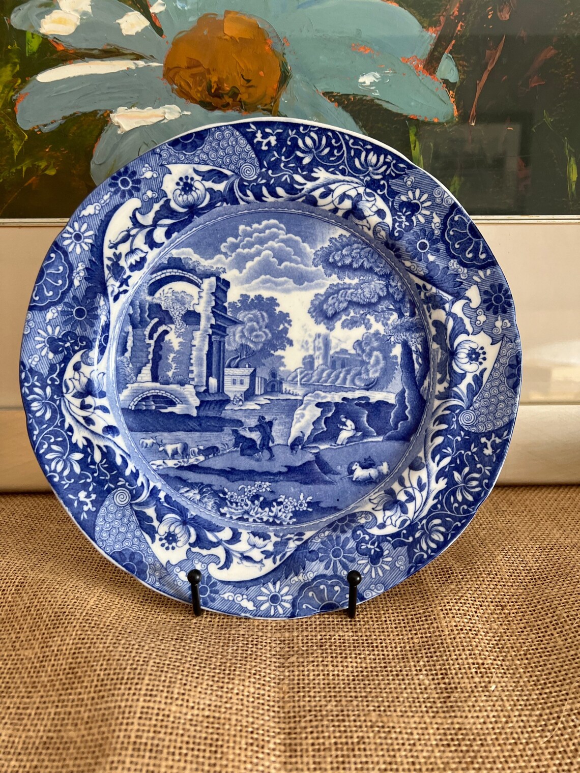 A Beautiful Copeland Spode's Italian Blue and White - Etsy