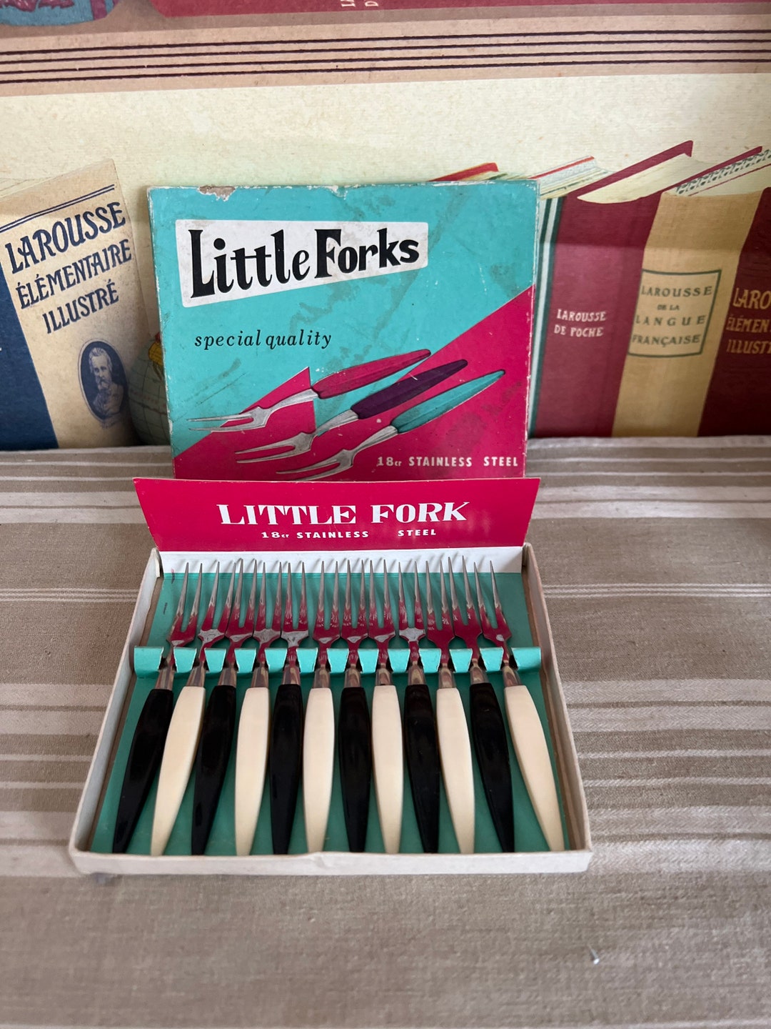 Set of 12 Vintage High Class Little Fork Stainless Steel Cocktail Forks ...