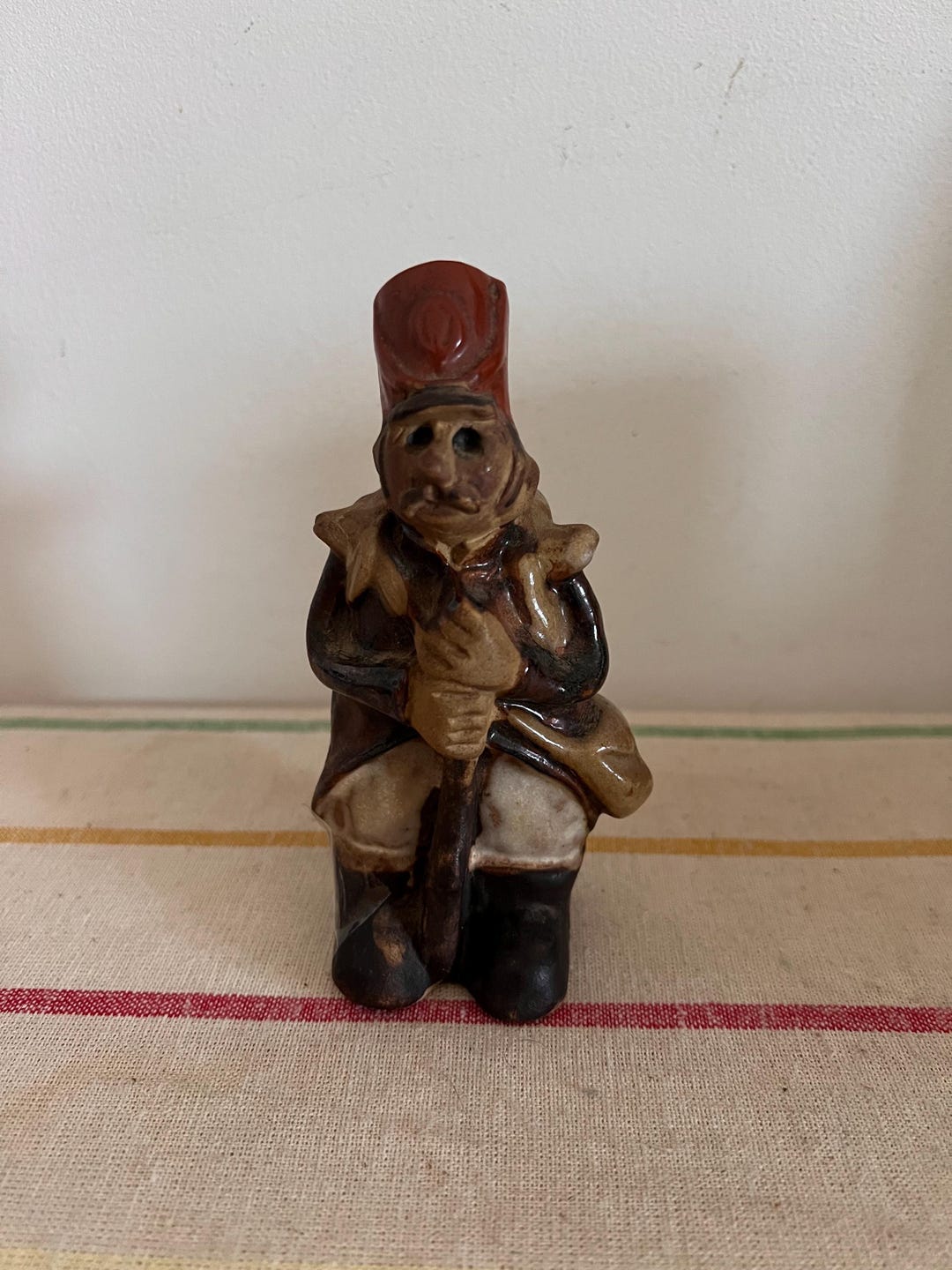 A Quirky Unusual 1960s Tremar Pottery Naive Redcoat Cornish Soldier ...
