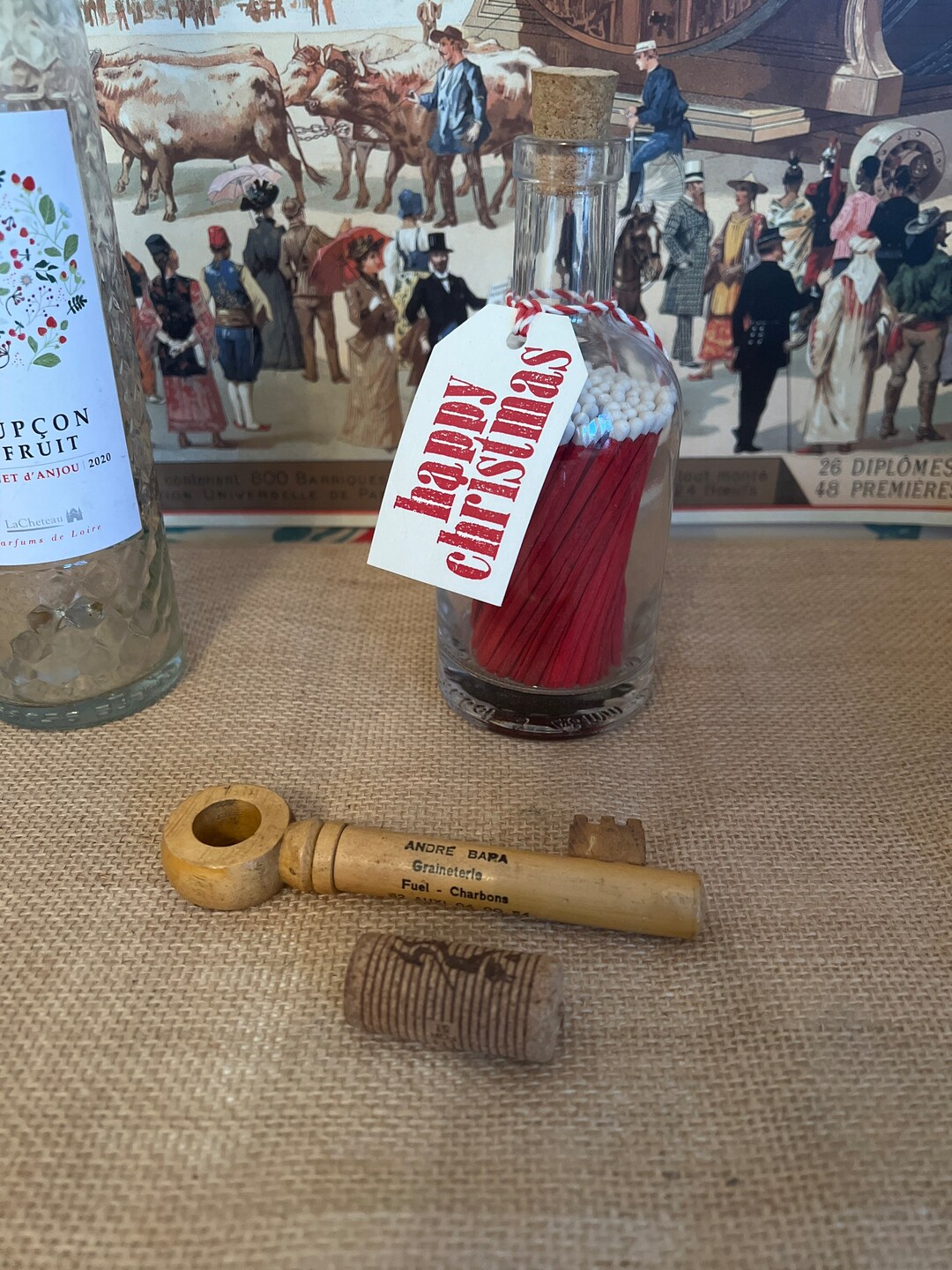 A Vintage French Farm House Key Design Advertisement Wooden - Etsy