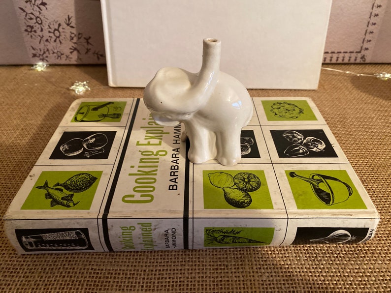 A Really Cute Rare Vintage White Ironstone Elephant Pie Funnel - Etsy