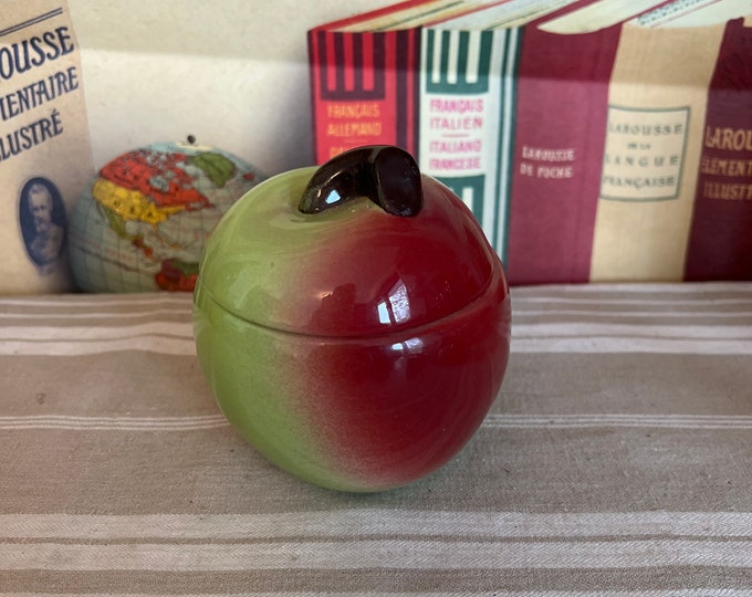 A Rare Carlton Ware Apple Shaped Hand Painted Lidded Pot From the Art ...