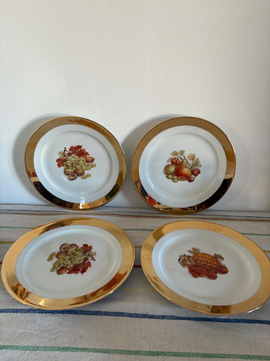 A Set of Four 'foreign' Bavarian German Porcelain Early 20th C ...