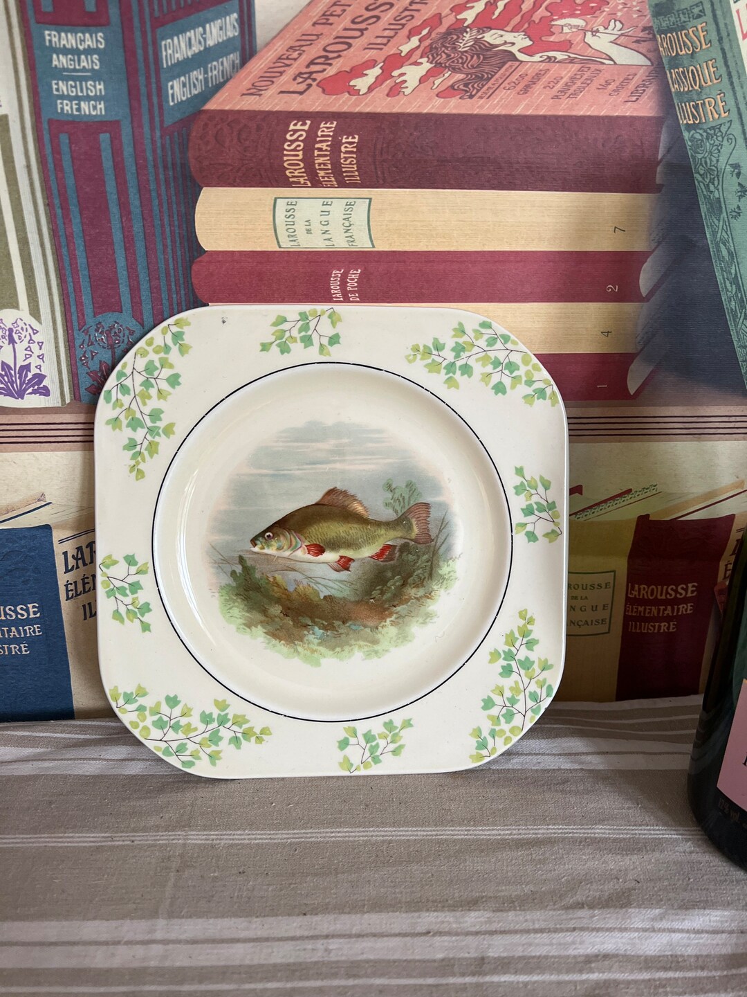 A Woods Ivory Ware 1930's Fish Design Square Dinner Fish - Etsy