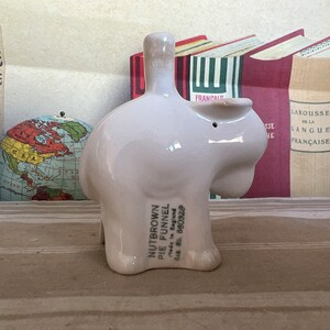 A Really Cute Rare Vintage White Ironstone Elephant Pie Funnel by ...