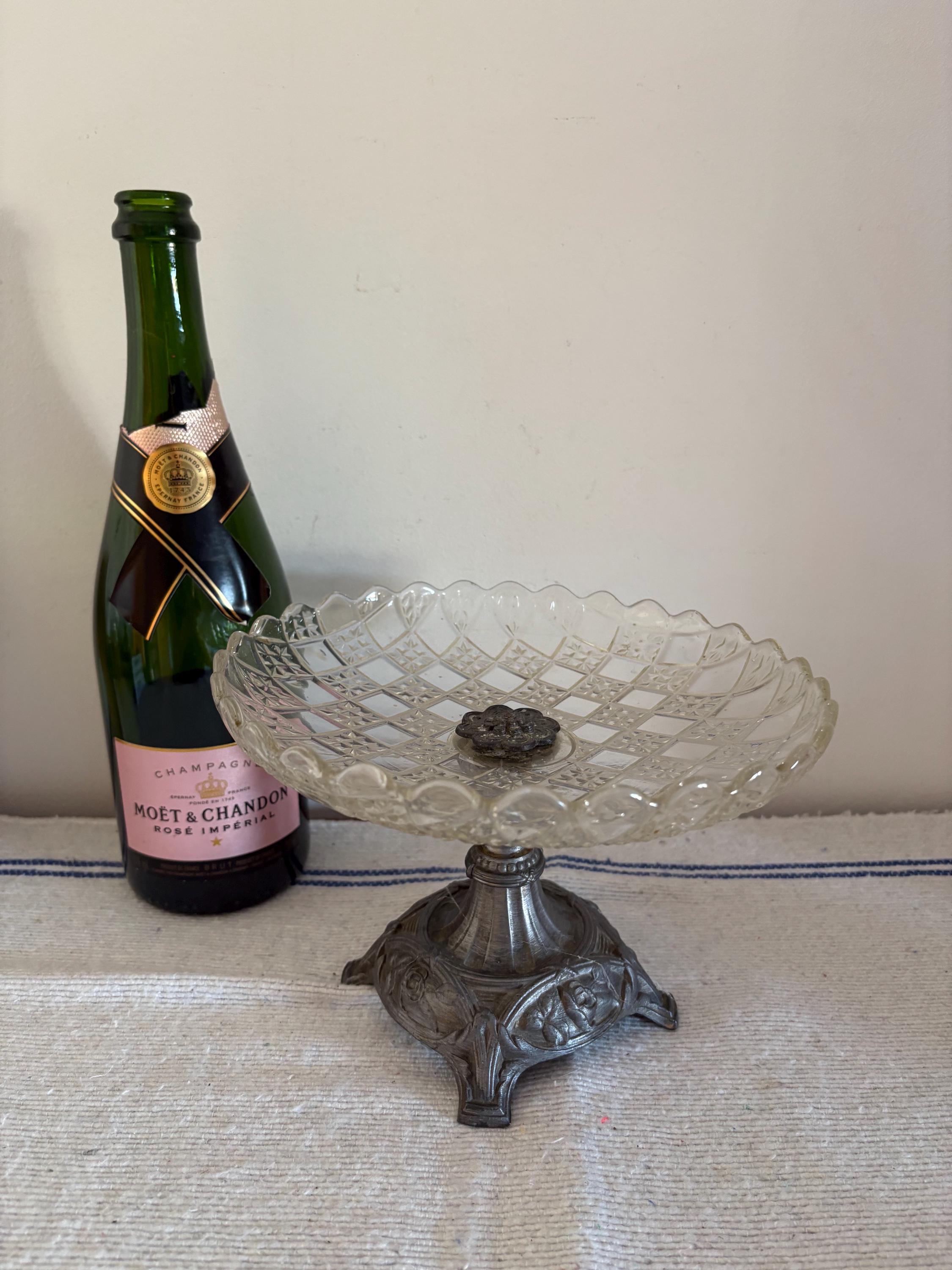 A Rare Beautiful French Art Nouveau 1922 Cake, Scone, Fruit Centrepiece ...