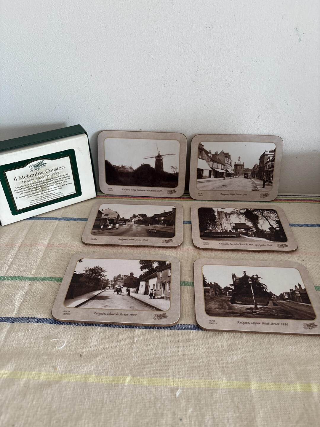 A Boxed Set of Six Delightful Francis Frith Collection Melamine ...
