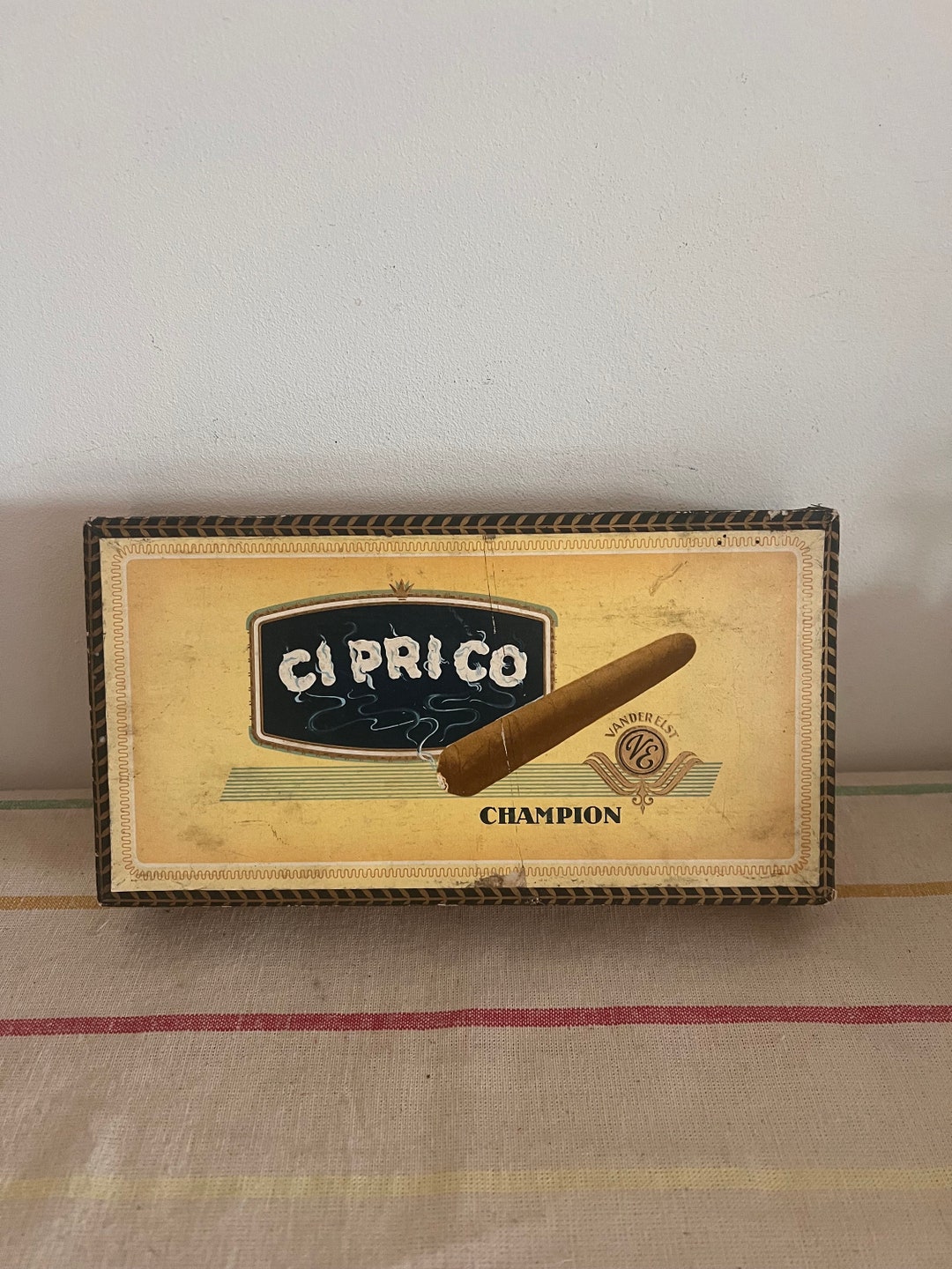 A Vintage Wooden Ciprico Vander Elst Champion Cigar Box - Etsy