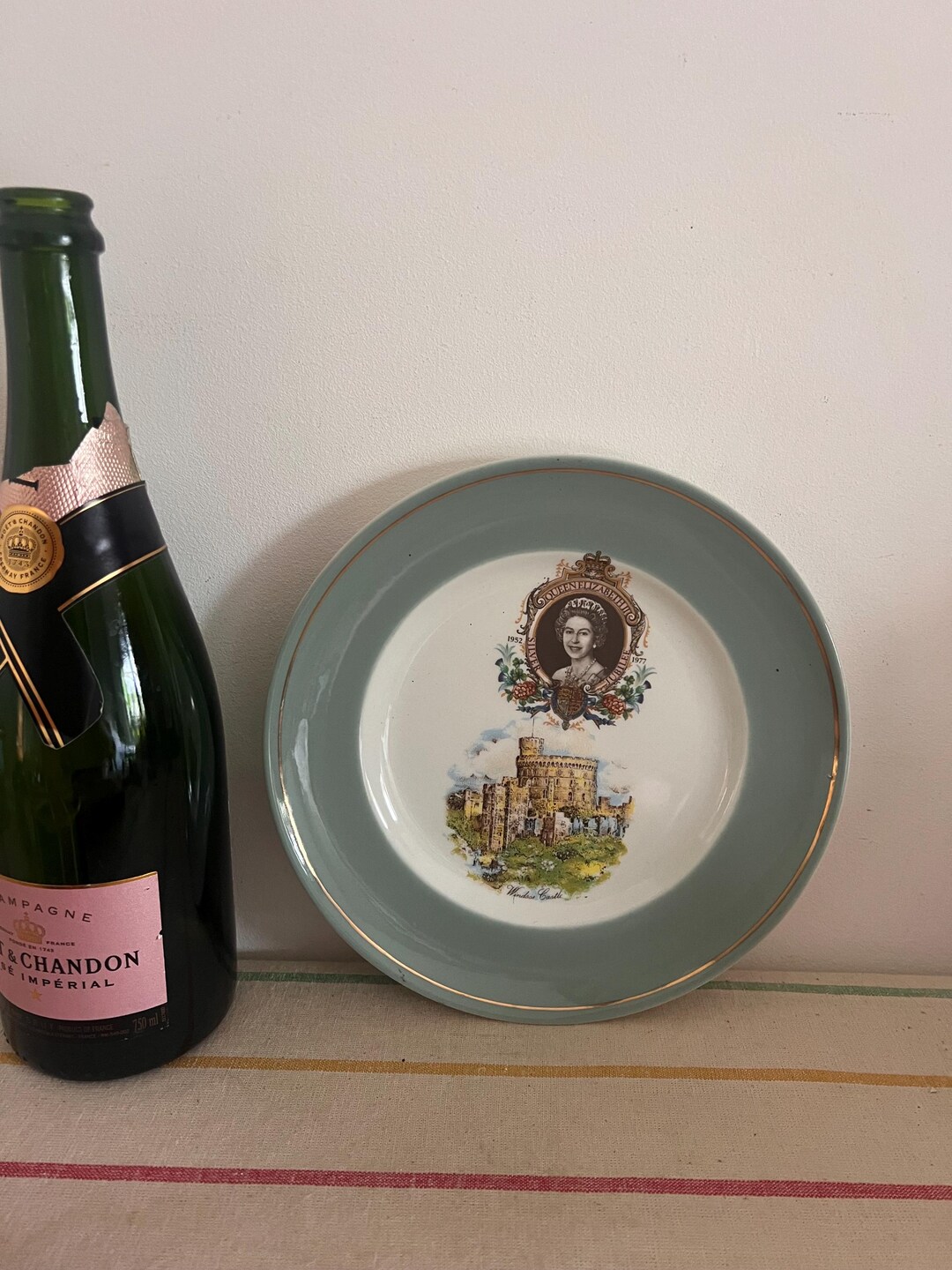 An Exquisite James Gerard China Plate to Commemorate the Queens Silver ...